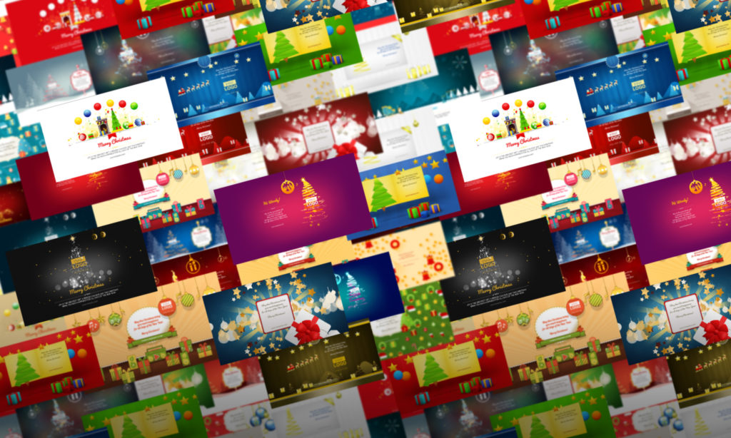 Package with Several Animated Cards
